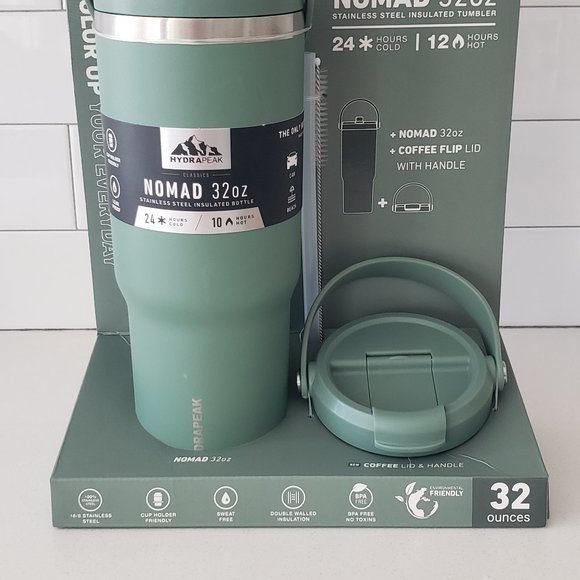 Hydrapeak | Dining | Limited Edition Hydrapeak Nomad 32oz Tumbler Green ...